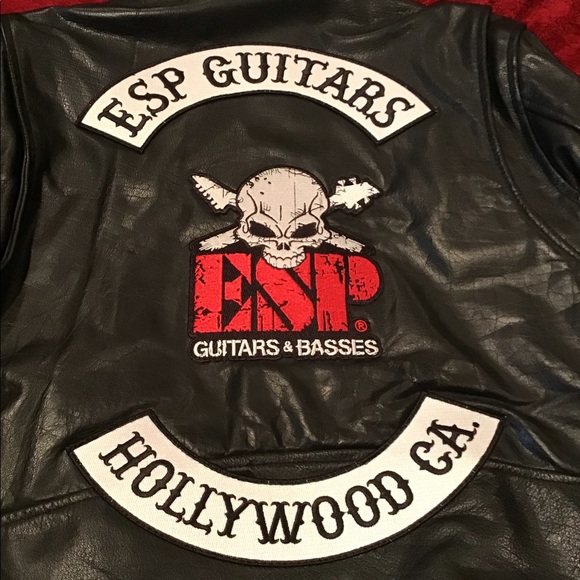 Xelement | Jackets & Coats | Ultra Rare Artistonly Esp Guitars Leather ...